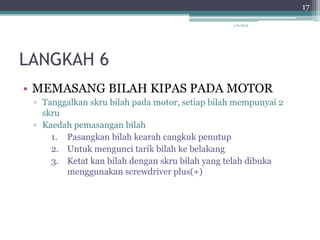 Sop Pemasangan Kipas Siling | PPT