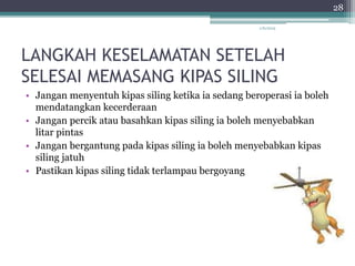 Sop Pemasangan Kipas Siling | PPTX