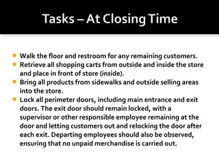Store Operating Procedures | PPT