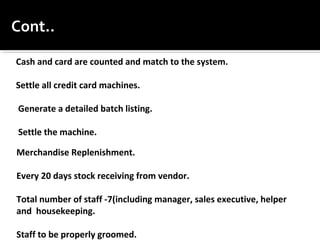 Store Operating Procedures | PPT