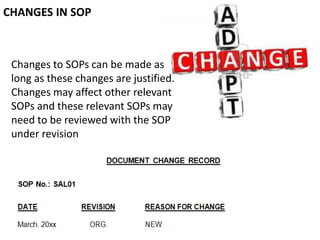 Standard Operating procedure | PPTX