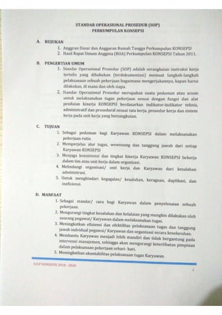 SOP KONSEPSI NTB | PDF