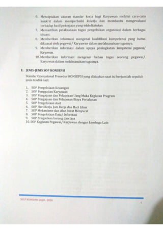 SOP KONSEPSI NTB | PDF