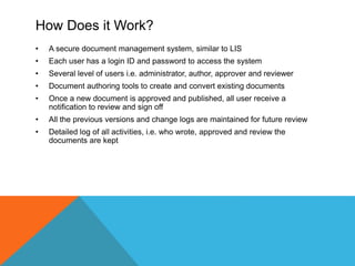 Electronic Document System for Pathology Laboratories | PPSX
