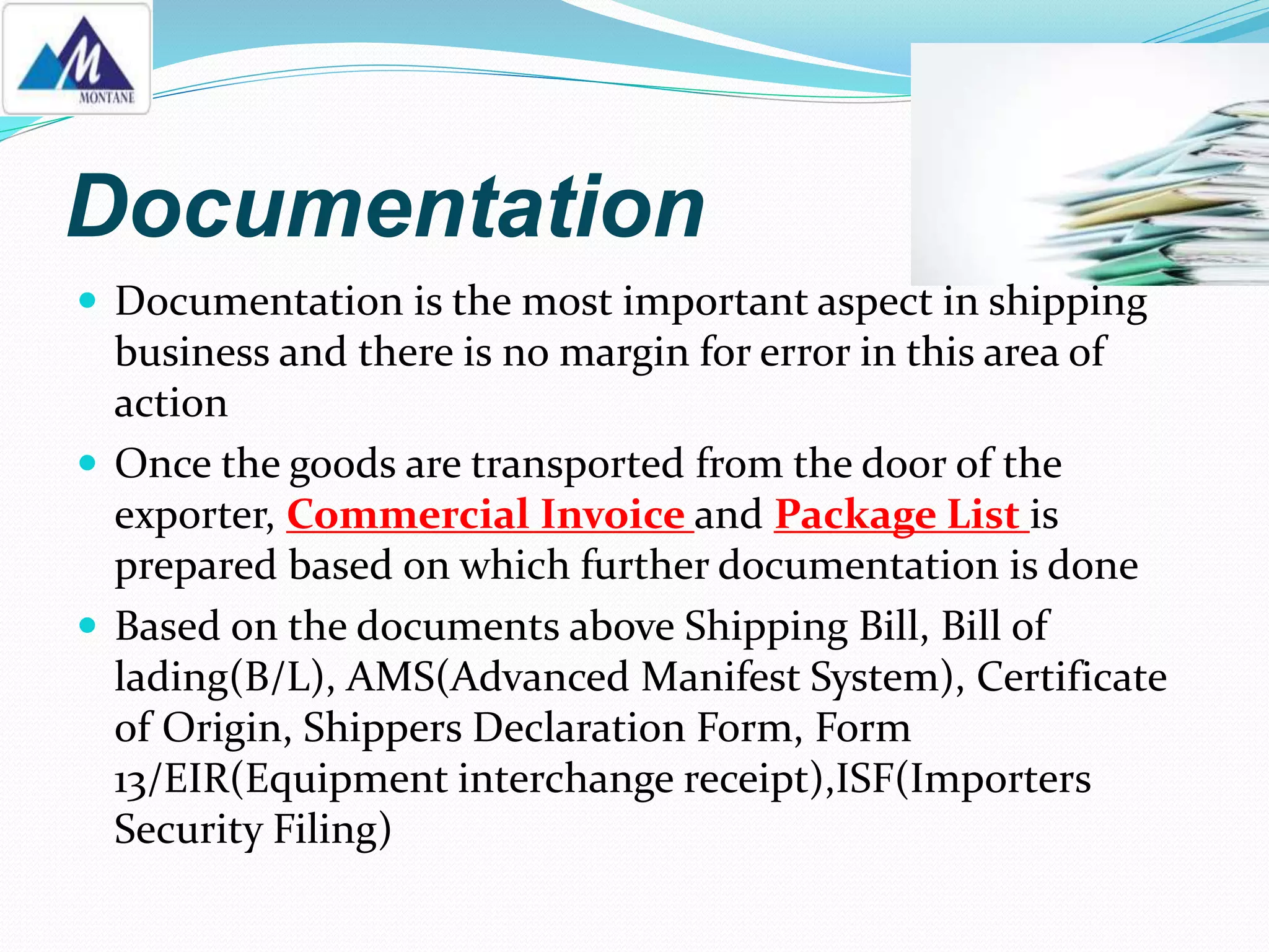 Standard operating process in freight forwarding | PPTX