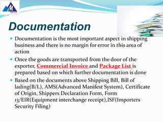 Standard operating process in freight forwarding | PPTX