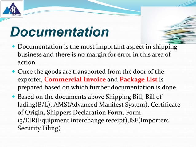 Standard operating process in freight forwarding | PPTX