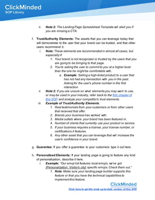 Clickminded SOP Library | DOCX