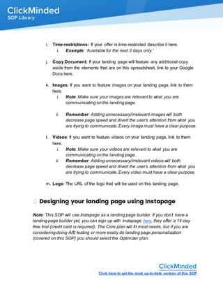 Clickminded SOP Library | DOCX