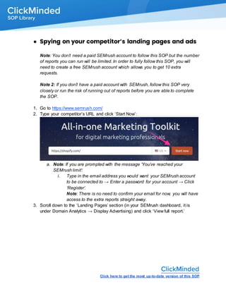 Clickminded SOP Library | DOCX