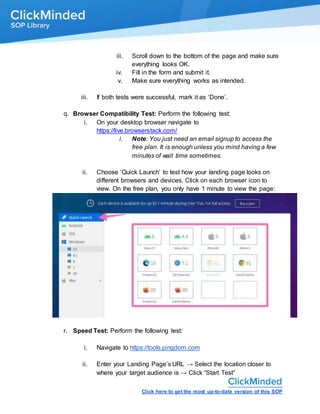 Clickminded SOP Library | DOCX