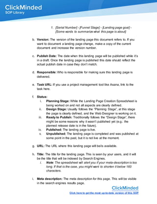 Clickminded SOP Library | DOCX