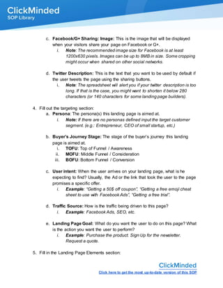 Clickminded SOP Library | DOCX