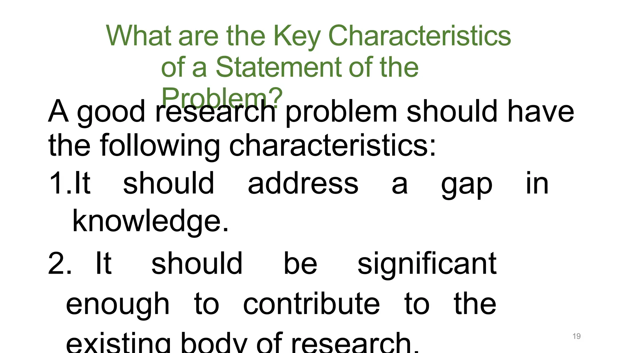 Sop Statement Of The Problem Research 1 Pptx Education