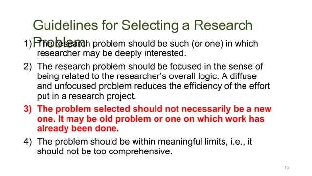 SOP (statement of the problem) research 1.pptx | Education