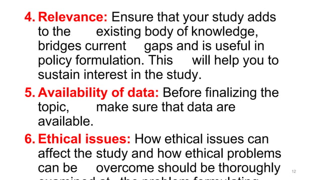 SOP (statement of the problem) research 1.pptx | Education