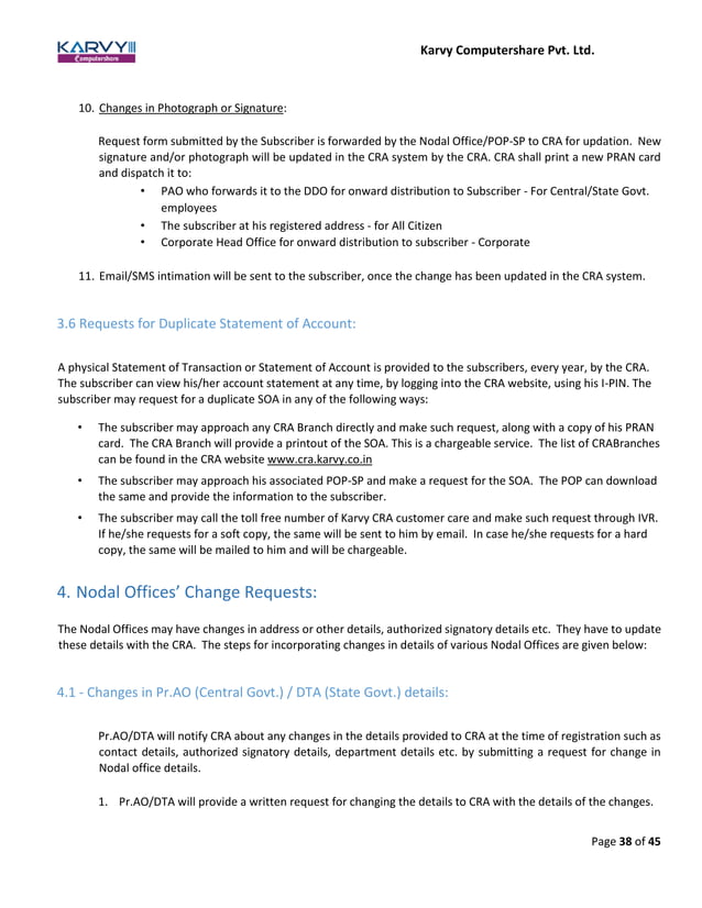 SOP- Change request | PDF