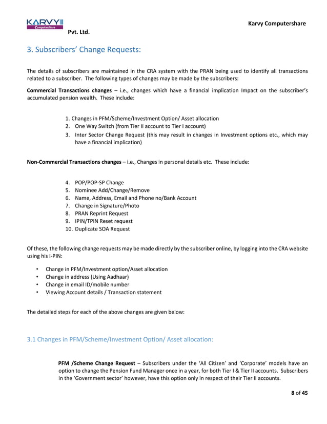 SOP- Change request | PDF