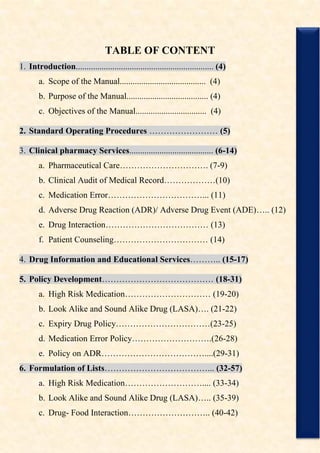 CLINICAL PHARMACY MANUAL | PDF