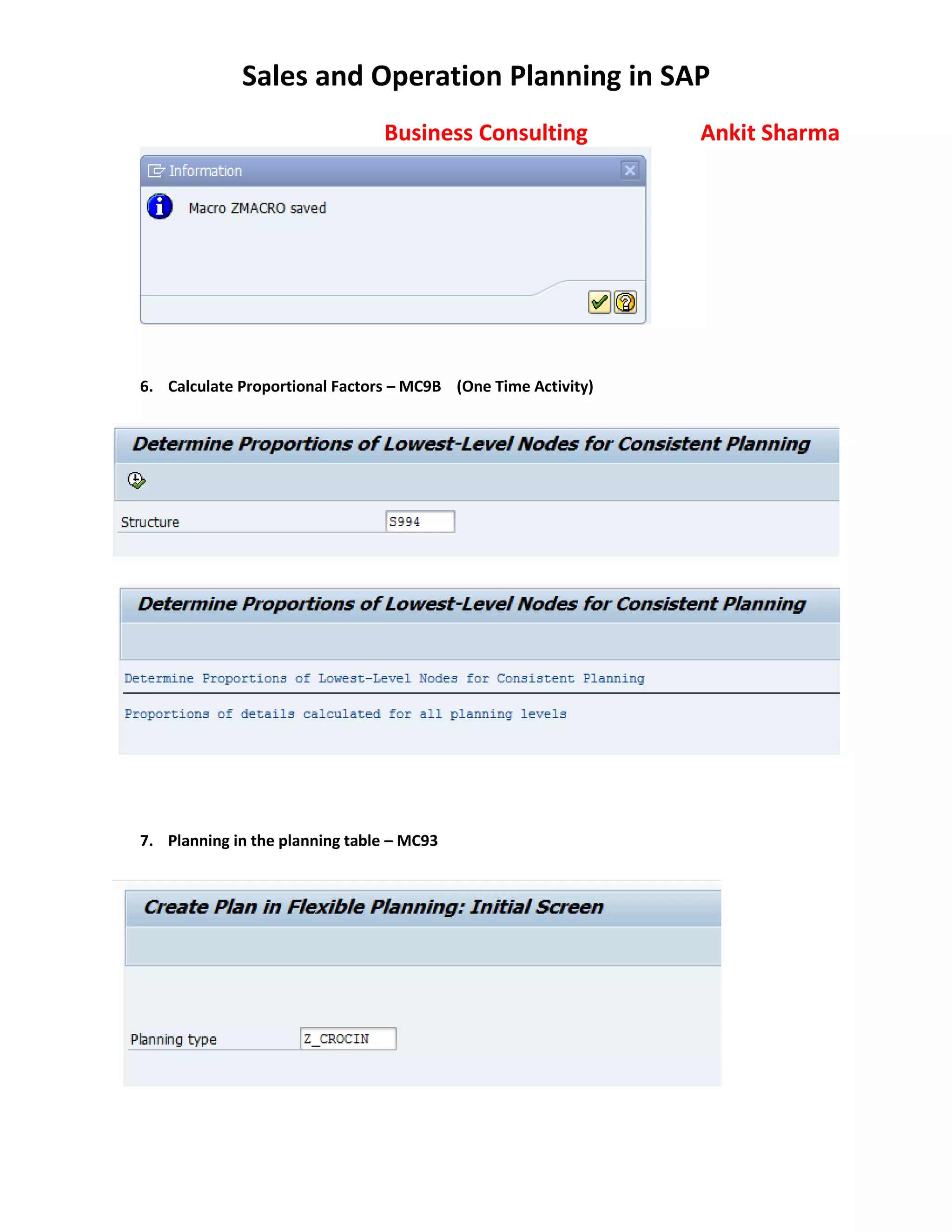 Sales and Operation Planning in SAP | PDF | Sales | Business