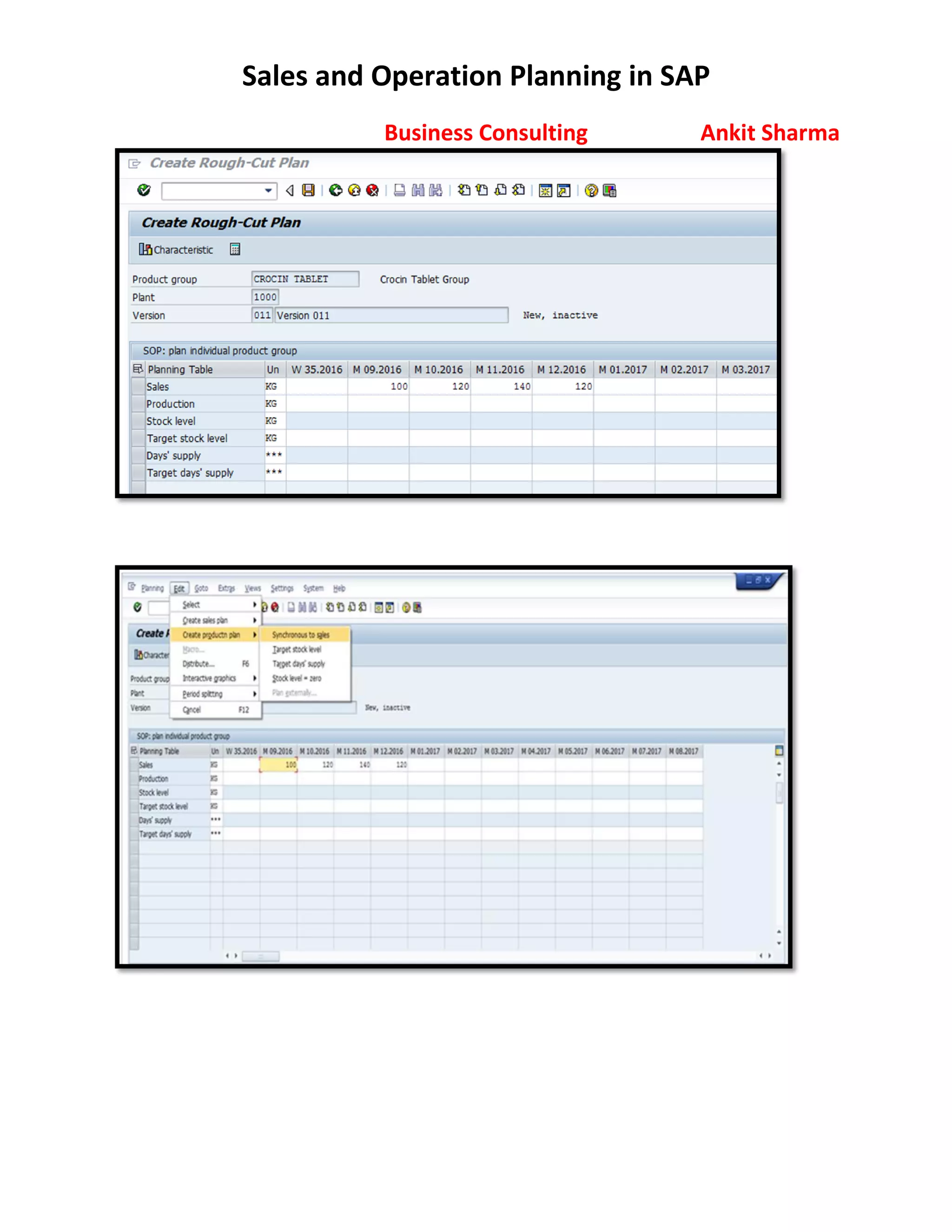 Sales and Operation Planning in SAP | PDF | Sales | Business