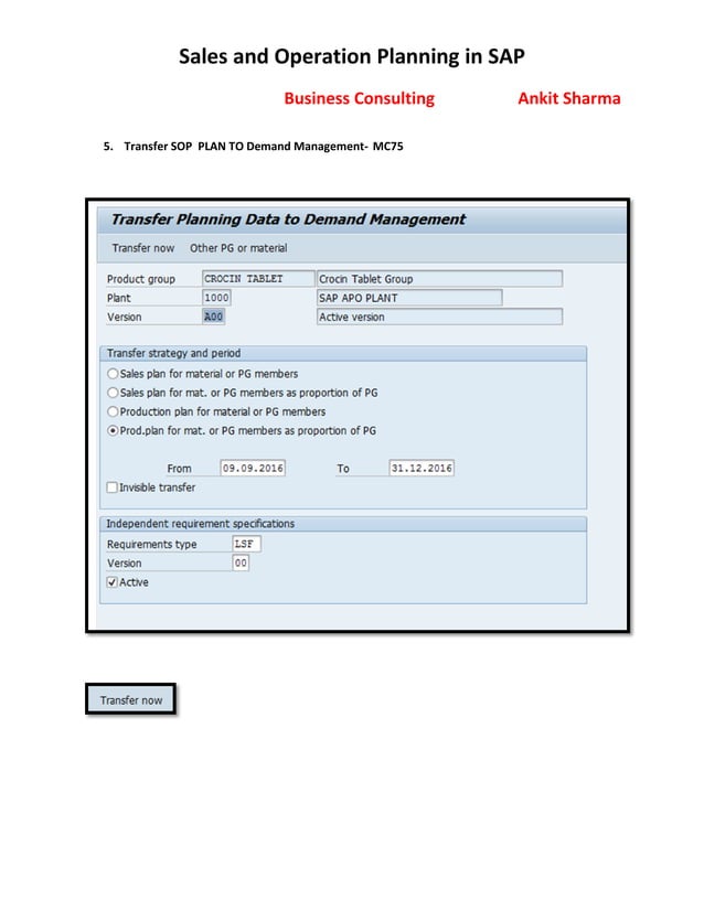 Sales and Operation Planning in SAP | PDF | Sales | Business