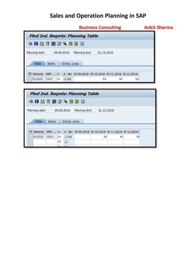 Sales and Operation Planning in SAP | PDF | Sales | Business