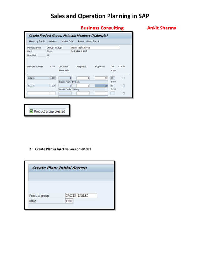 Sales and Operation Planning in SAP | PDF | Sales | Business