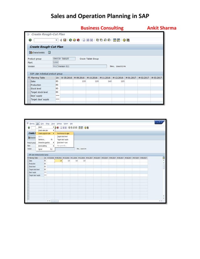 Sales and Operation Planning in SAP | PDF | Sales | Business