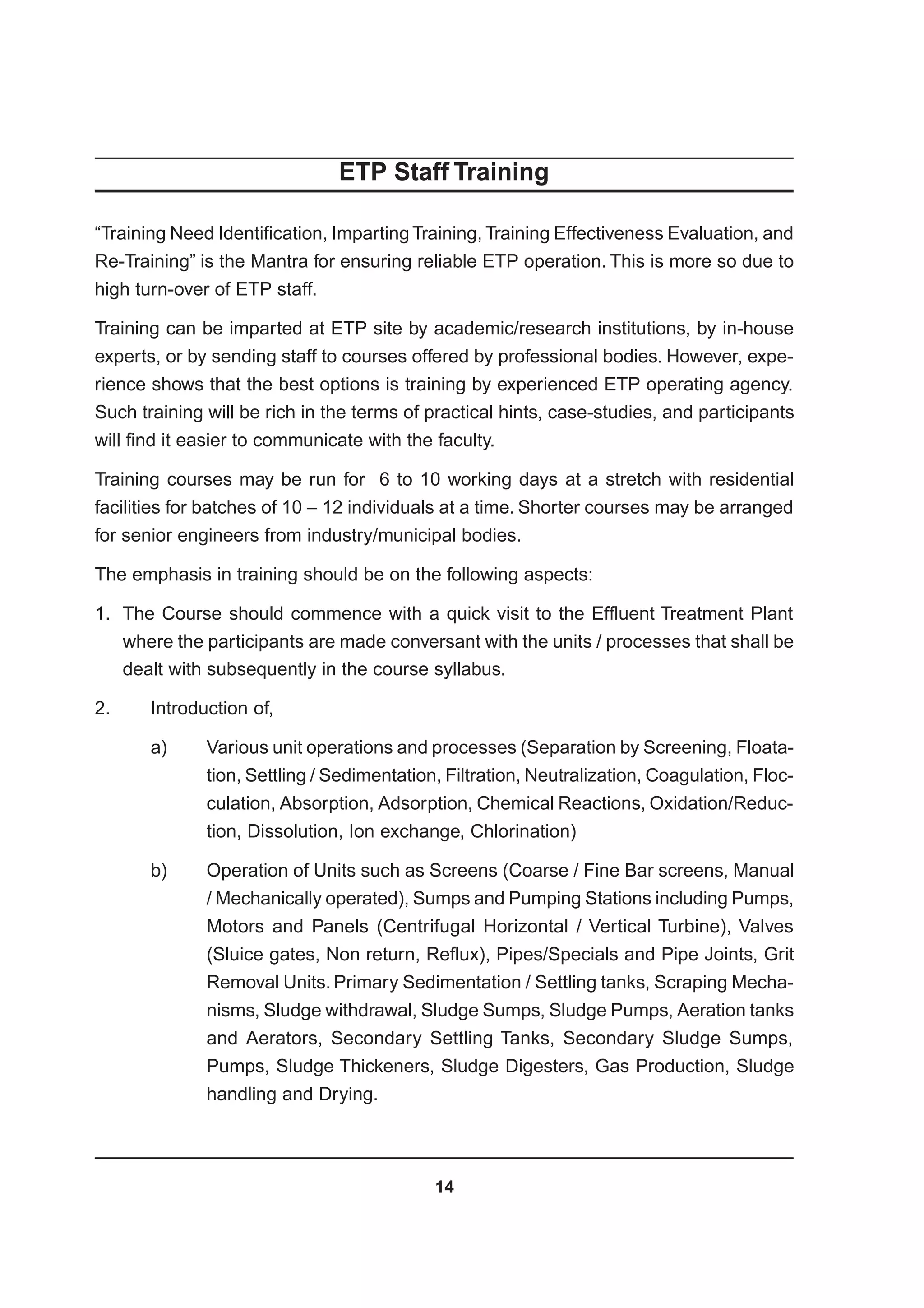 Sop mpcb etp | PDF
