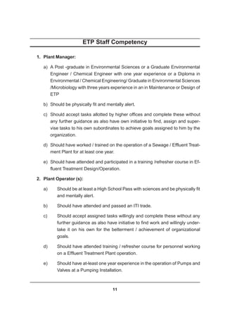 Sop mpcb etp | PDF