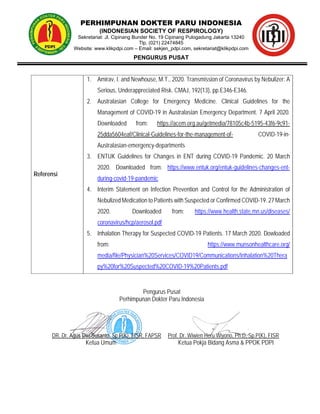 Sop nebulisasi-pdpi | PDF