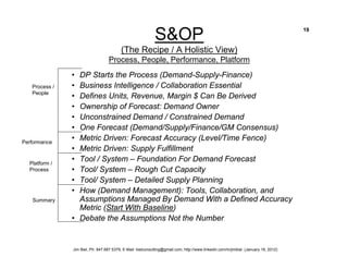 S&OP Overview - Implementation Approach - Biel- 01-18-12 | PDF