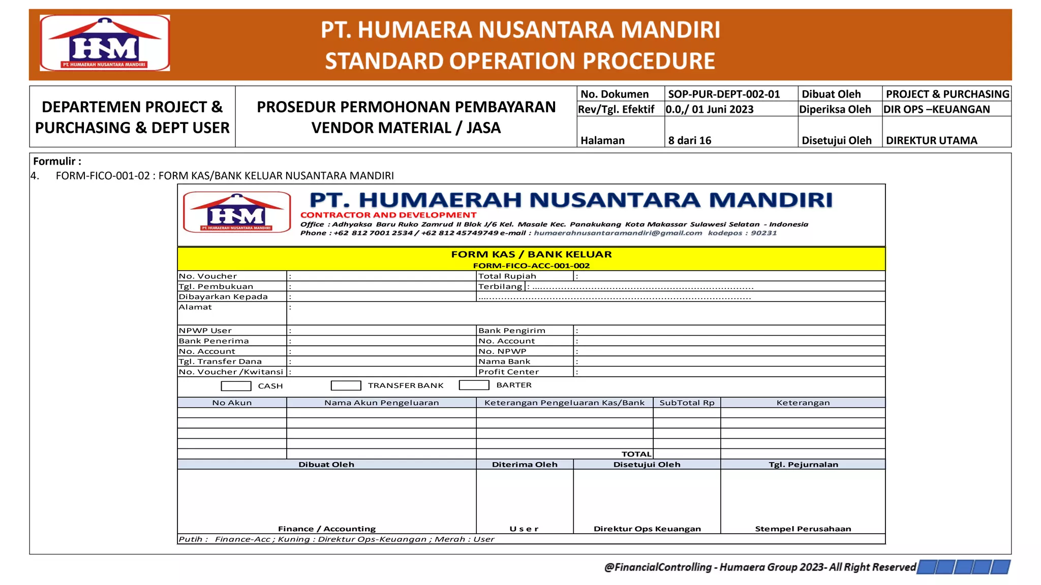 SOP - PUR-DEPT-002-01. Rev.01 SOP PERMOHONAN PEMBAYARAN VENDOR.pdf