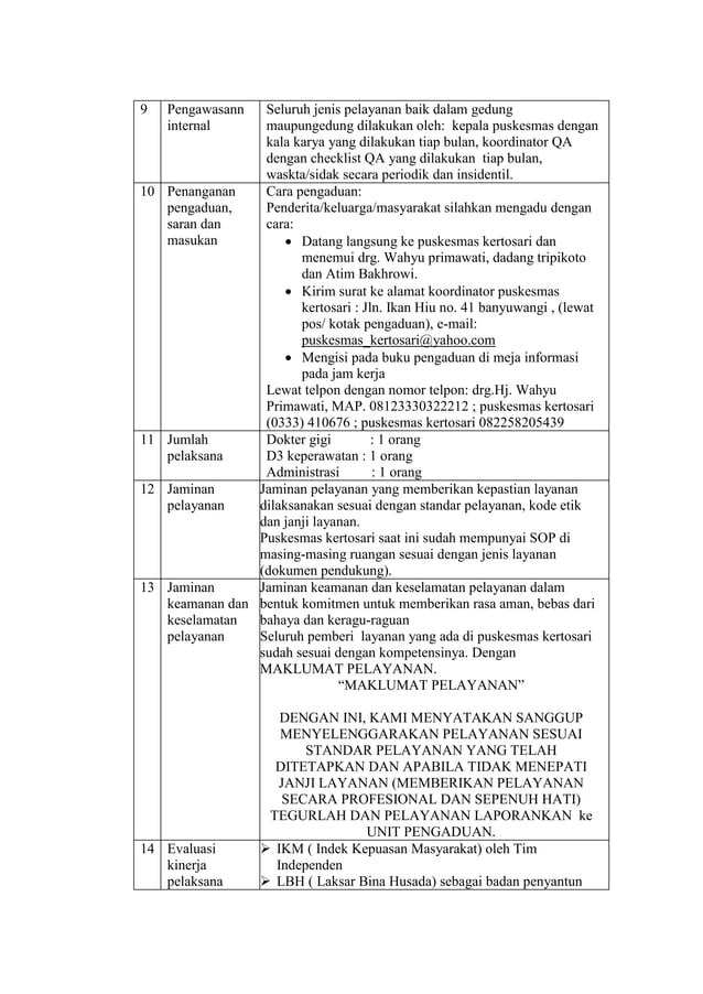 SOP/ Protap Pelayanan di Unit Gawat Darurat Puskesmas / RS | PDF