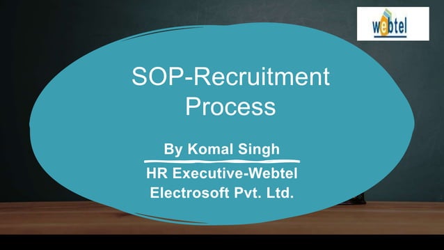 SOP-Recruitment Process- komal.pptx | Human Resources | Business