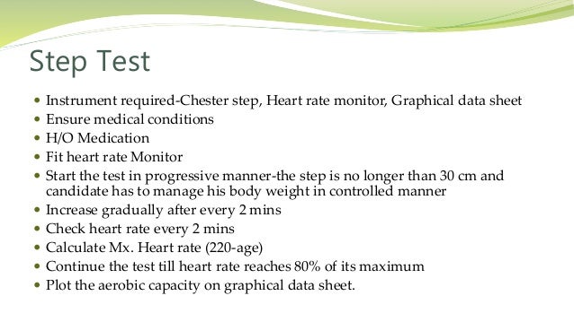 Chester Step Test Calculator Psadozero