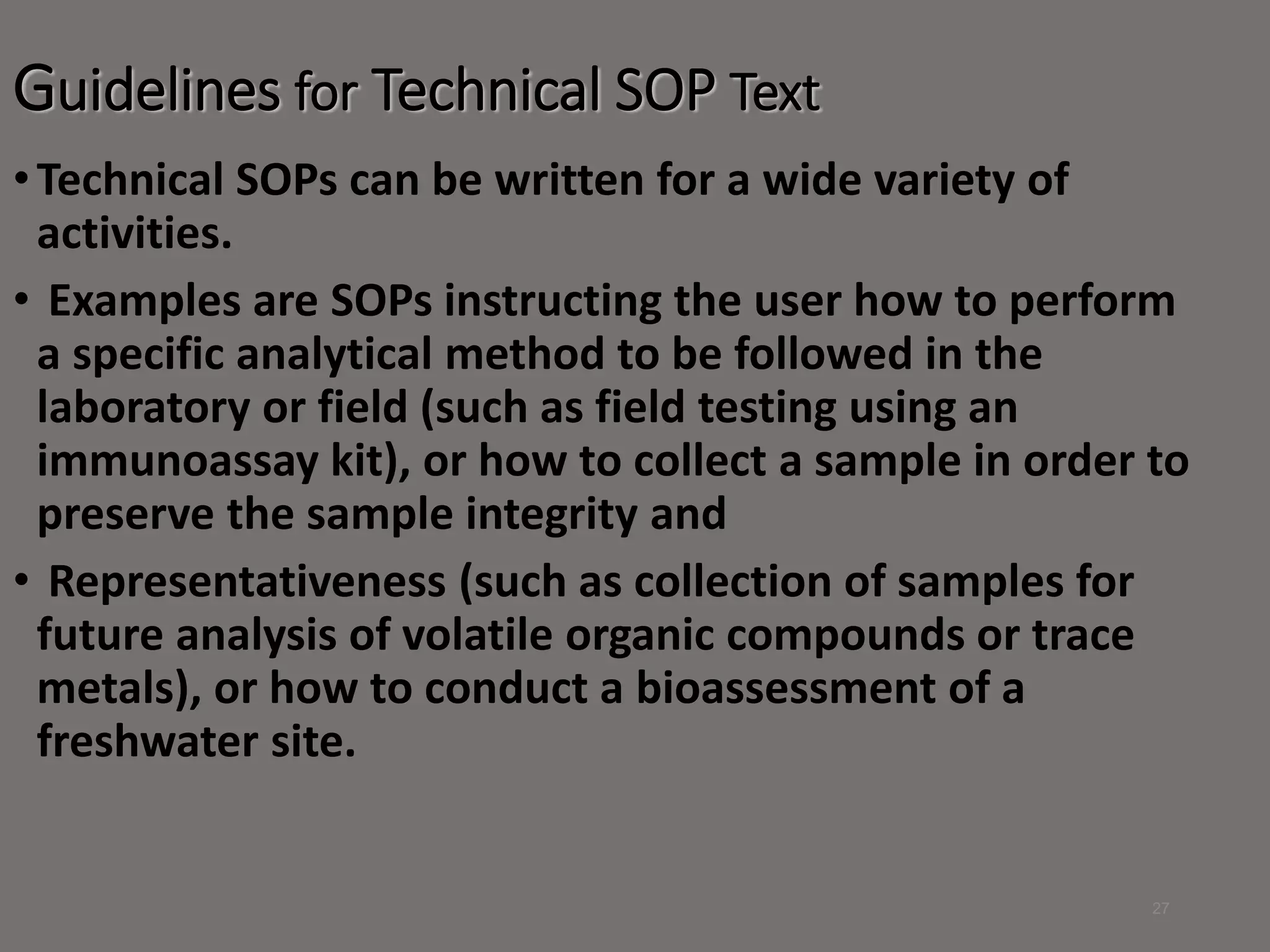 Standard operating procedure ( SOP) | PPTX