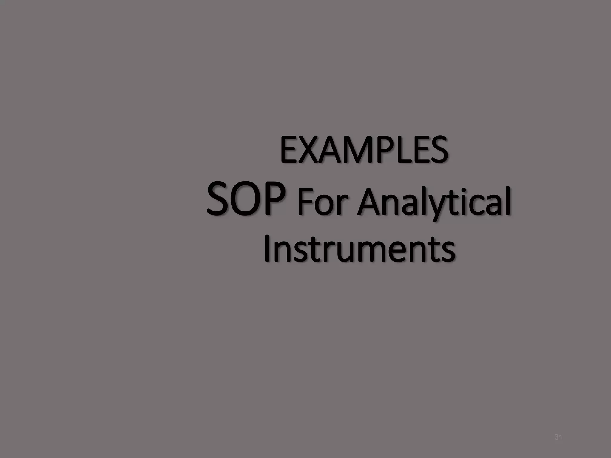 Standard operating procedure ( SOP) | PPTX