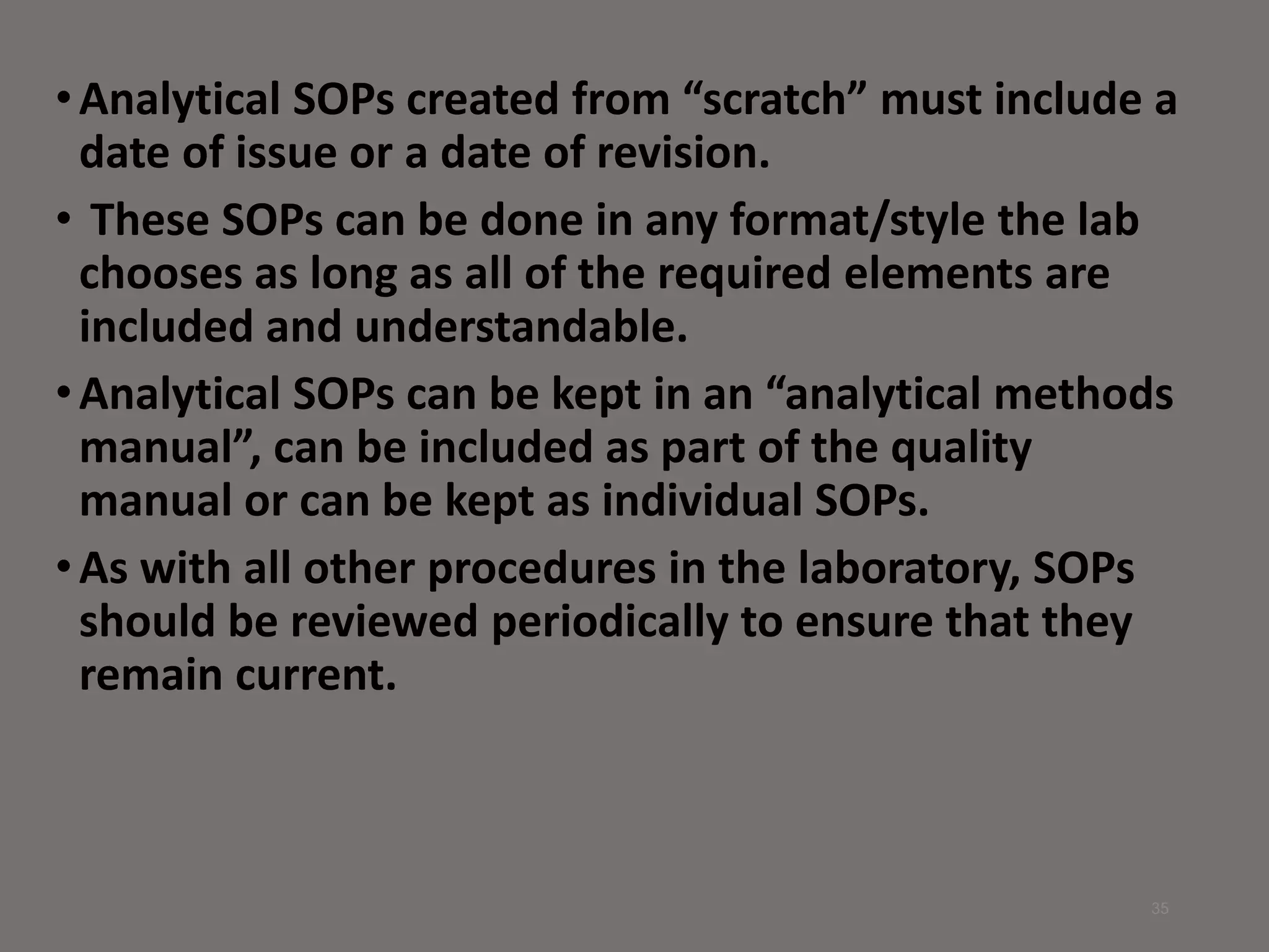 Standard operating procedure ( SOP) | PPTX