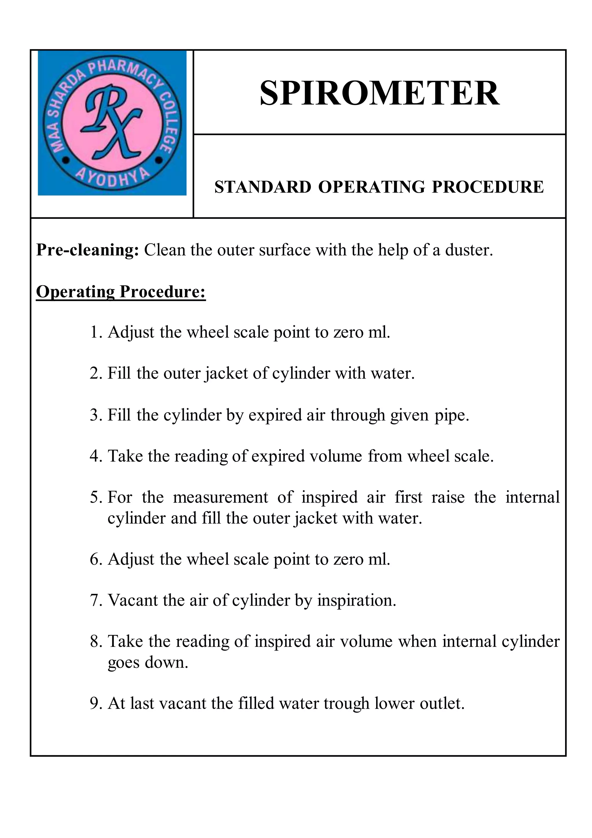 Maa sharda pharmacy college ayodhya SOP | DOCX