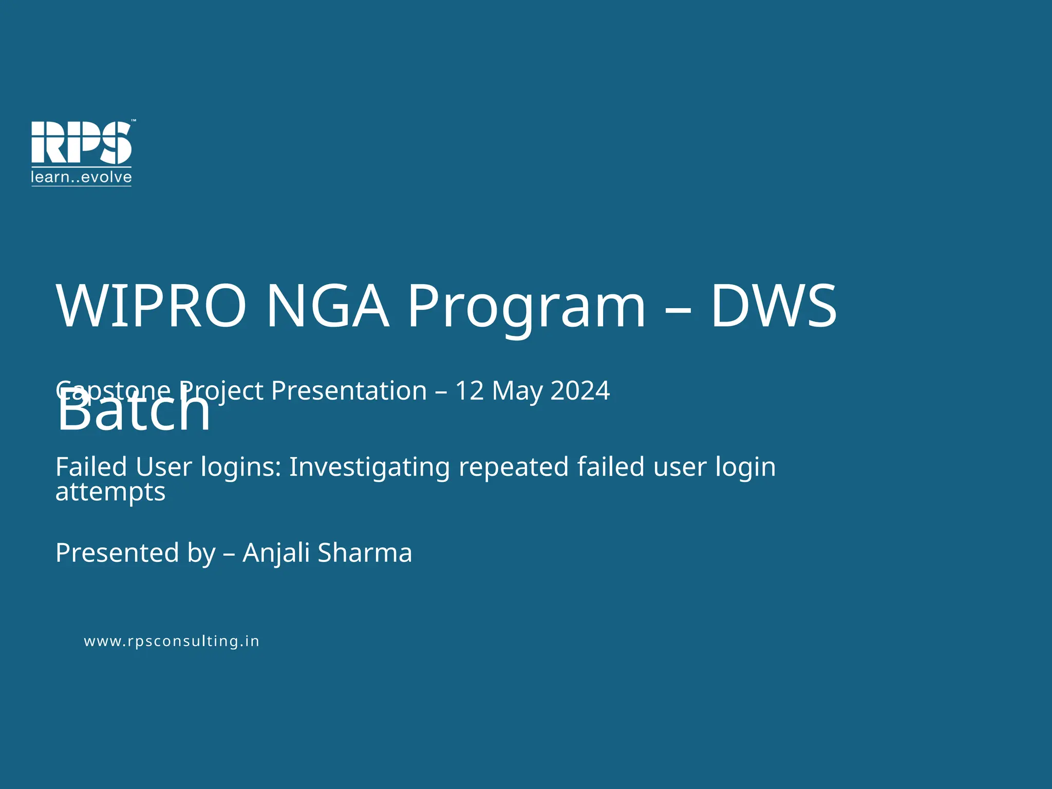 SOP 28 Failed User logins DWS Batch NGA Program | PPTX