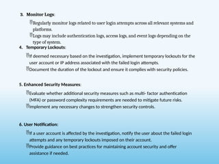 SOP 28 Failed User logins DWS Batch NGA Program | PPTX