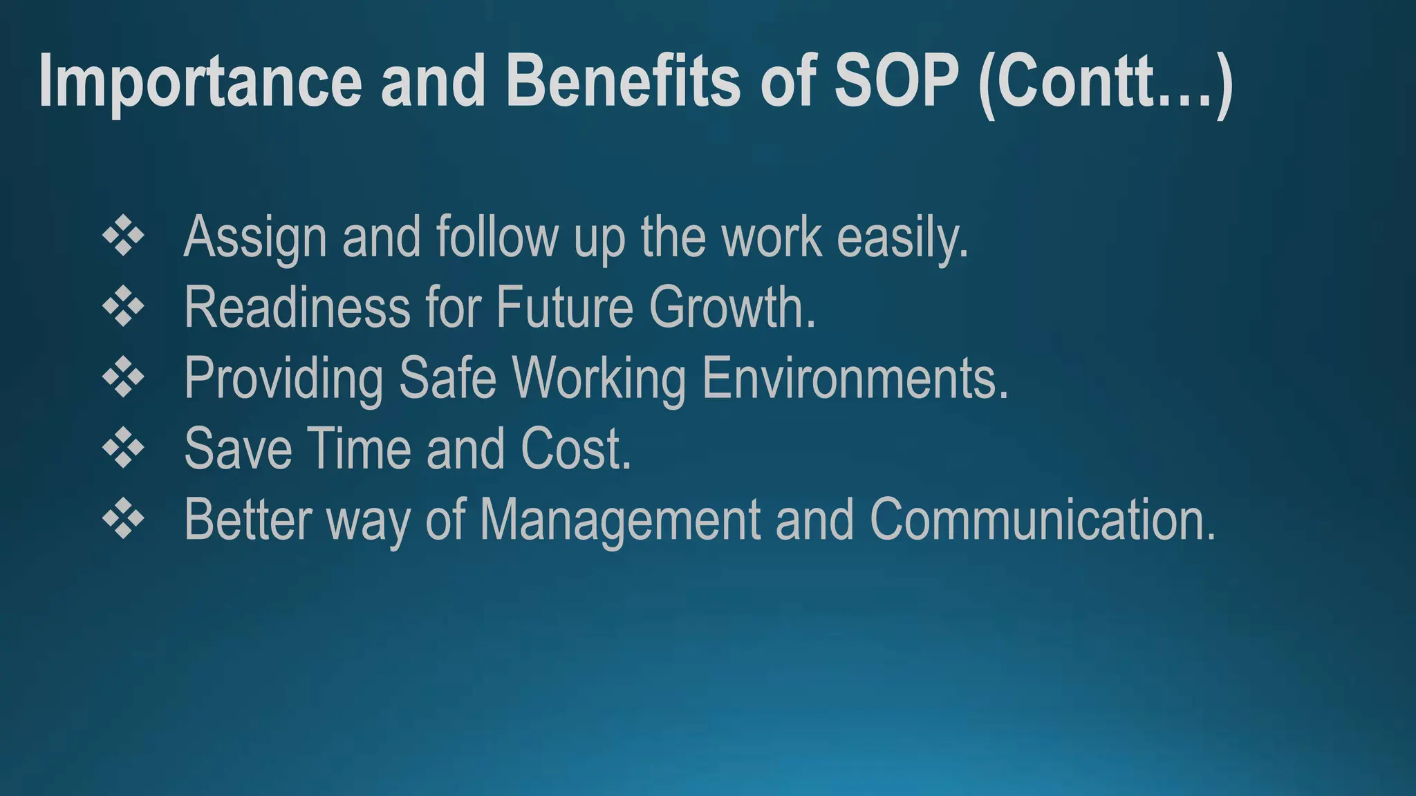 Standard Operating Procedure (SOP) | PPT