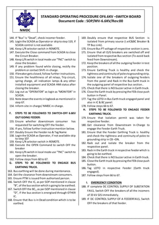 Sop 6.6 kv switchboard edited | DOCX