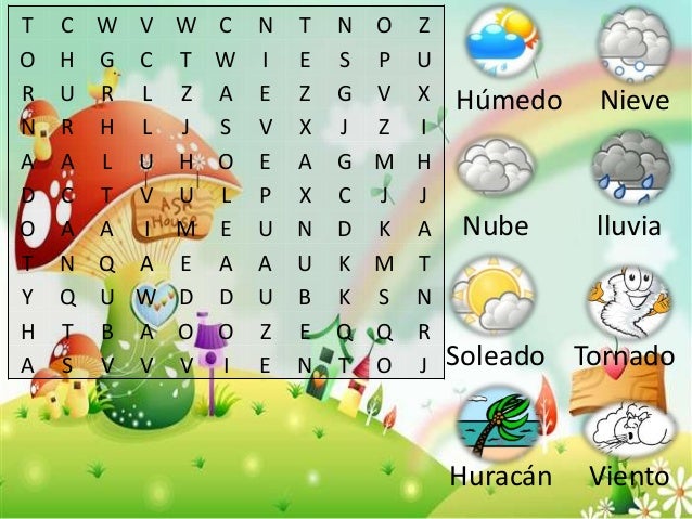 Sopa de letra el clima corina gonzalez parra