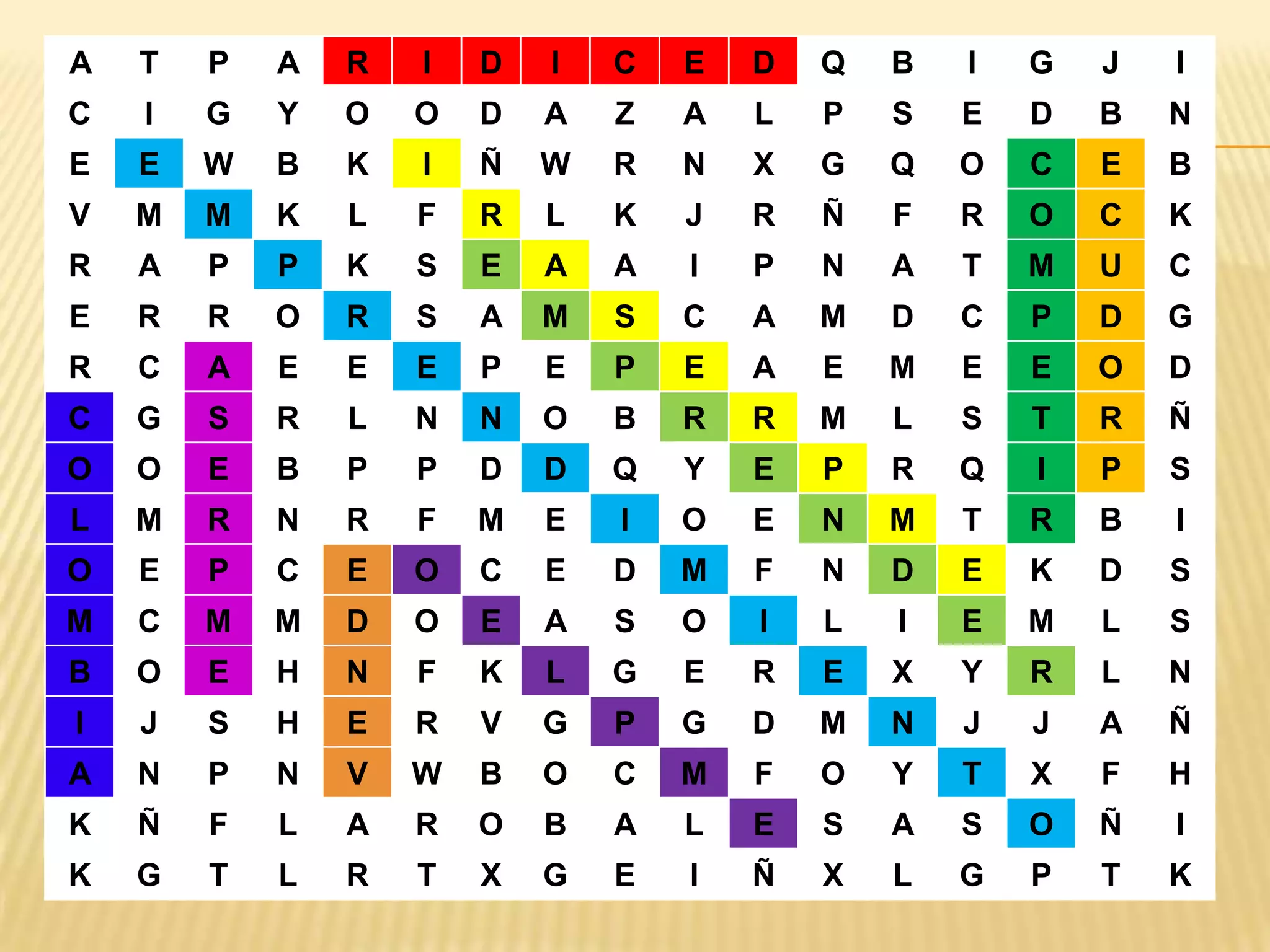 Sopa de letras | PPT