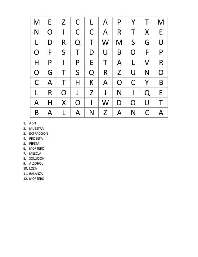Biologia Sopa De Letras Bde - vrogue.co