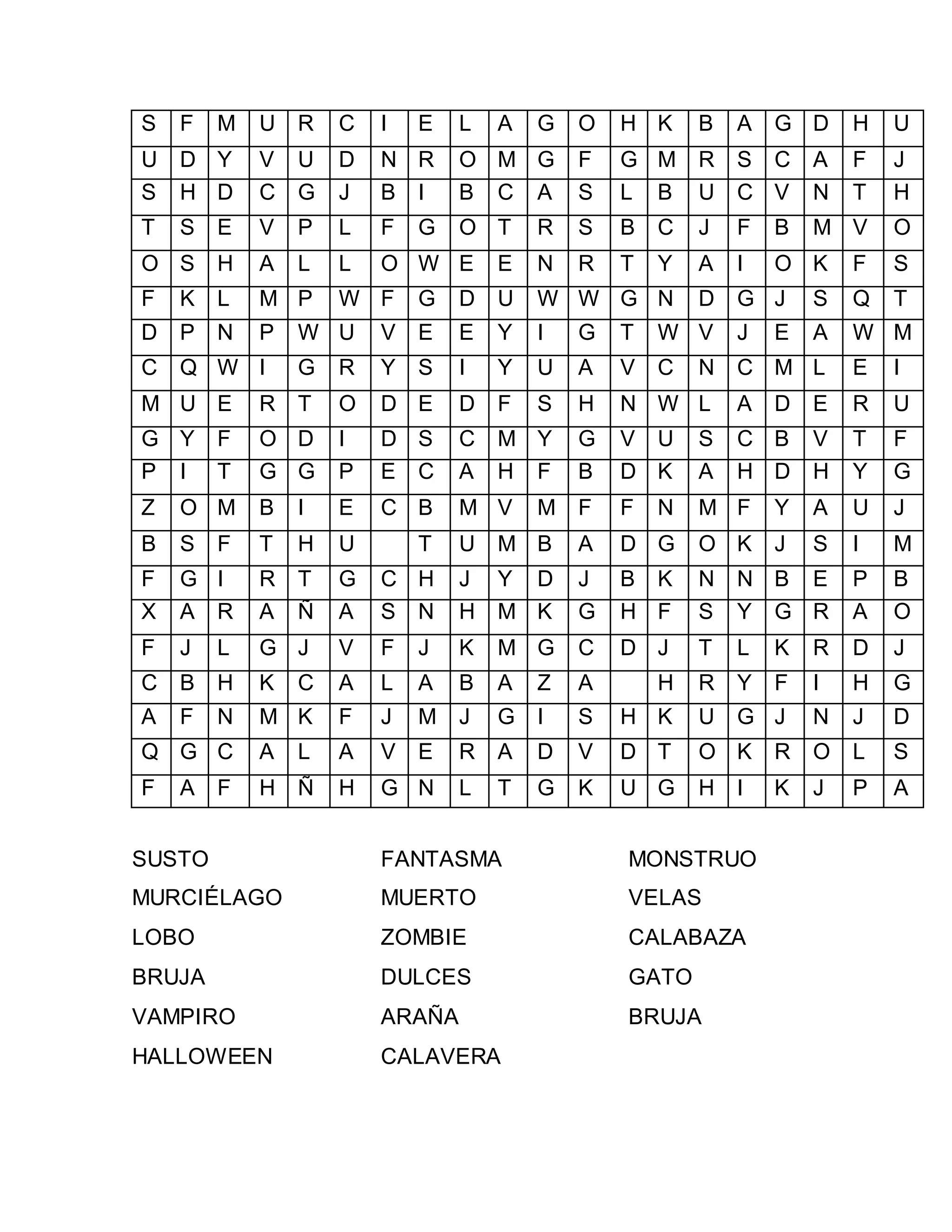 Sopa de letras Edgar | DOCX