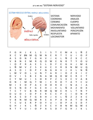 Sopa de letras 3° | DOC